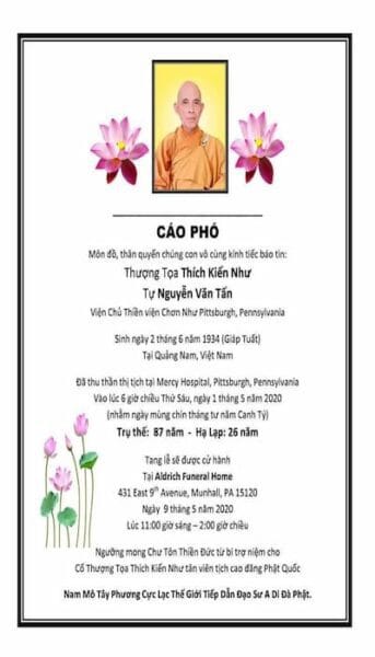 Cáo phó là gì? Mẫu viết tin buồn tang lễ đầy đủ và chi tiết